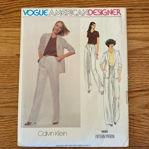 Vogue | Office | Vtg Vogue American Designer Calvin Klein Uncut Sewing ...